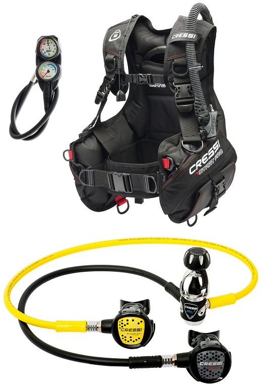 Cressi Start Pro Scuba Set/Int Xl bij sublub