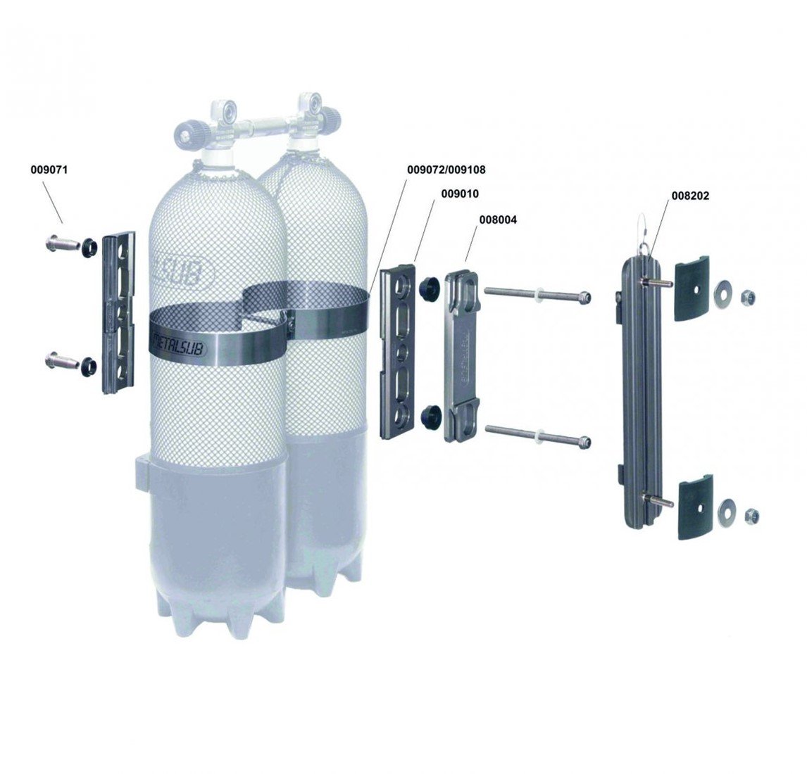 Metalsub Quick Release system bij sublub