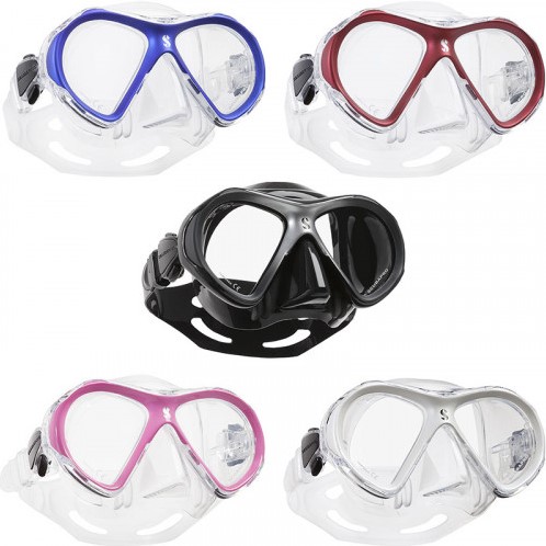 Scubapro Spectra Mini Mask - Pink / Clear Silicone bij sublub