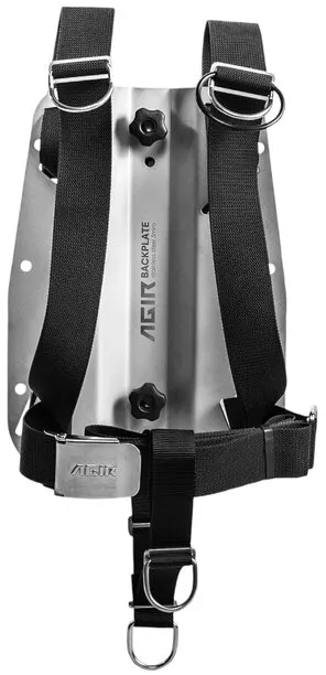 Agir standard stainless steel backplate with harness bij sublub