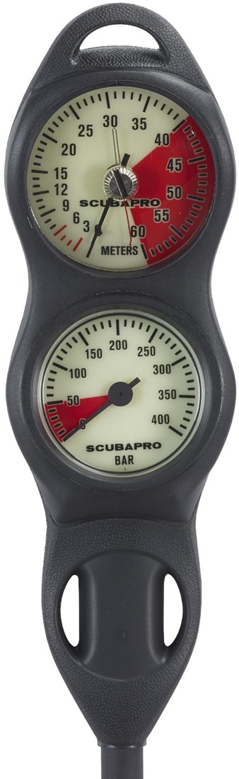 Scubapro 2-Gauge Console Manometer & Dieptemeter bij sublub