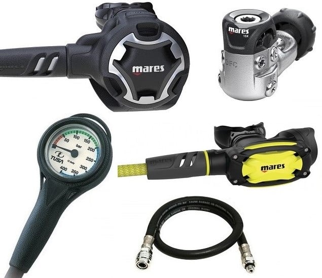 Mares Dual 15x Automatenset bij sublub