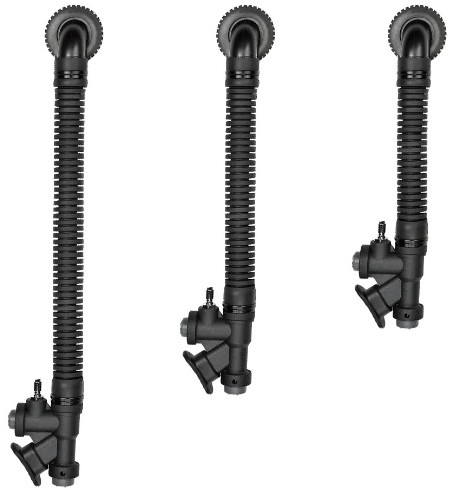 Xdeep Complete inflator with corrugated hose 16'' long bij sublub